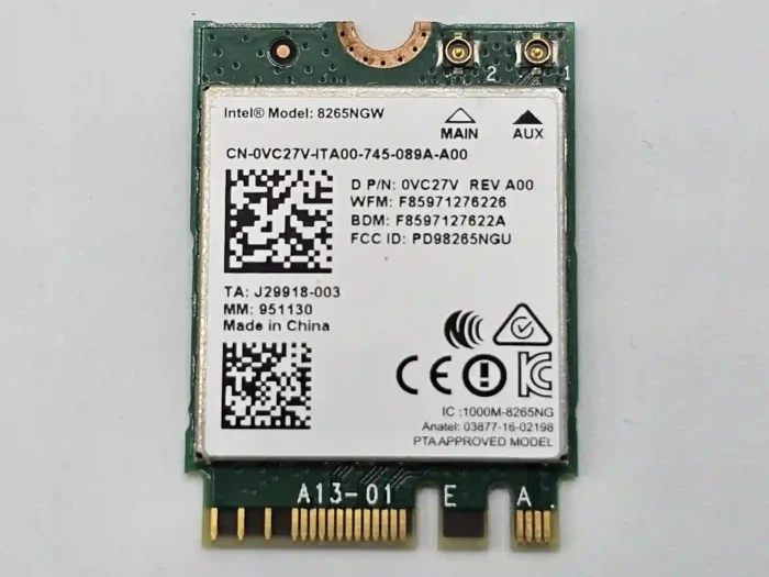 Intel 8265NGW laptop wifi wireless card | Aaron's PC Support